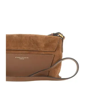 GIANNI CHIARINI Eugenia Flap Shoulder Bag - Cognac