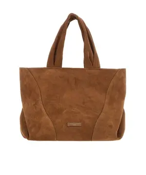 GIANNI CHIARINI Suria Suede Shoulder Bag - Cognac
