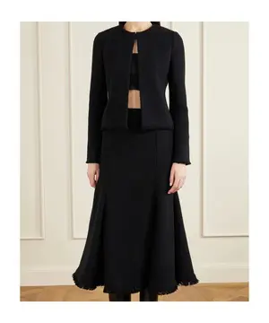 Gabriela Hearst Normand Frayed Wool And Cashmere-blend Jacket