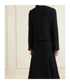 Gabriela Hearst Normand Frayed Wool And Cashmere-blend Jacket