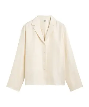 TOTEME Monogram-print Satin Shirt