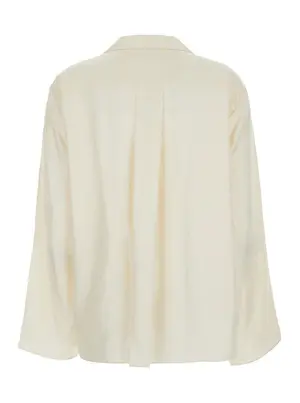 TOTEME Monogram-print Satin Shirt