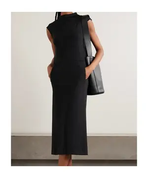 Max Mara Paneled Stretch-jersey Midi Dress