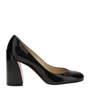CHRISTIAN LOUBOUTIN Miss Jane Patent-leather Heeled Pumps - Black