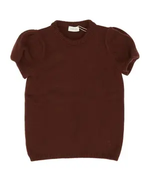 Magda Butrym Crew Neck T-shirt - Brown
