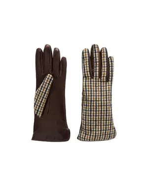 Brunello Cucinelli Checkered Gloves