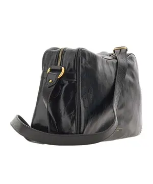 GIANNI CHIARINI Cora Crinkled Leather Shoulder Bag