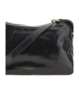 GIANNI CHIARINI Cora Crinkled Leather Shoulder Bag