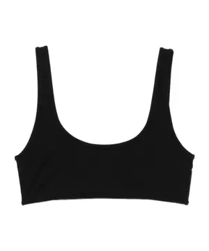 TOTEME U-neck Bikini Top - Black