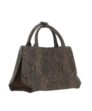 GIANNI CHIARINI Small Amal Python-effect Tote Bag