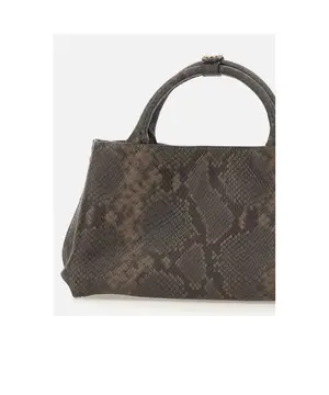 GIANNI CHIARINI Small Amal Python-effect Tote Bag