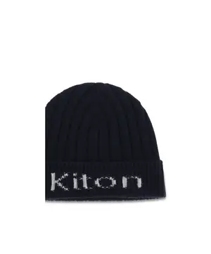 Kiton Ribbed-knit Cashmere Beanie Hat