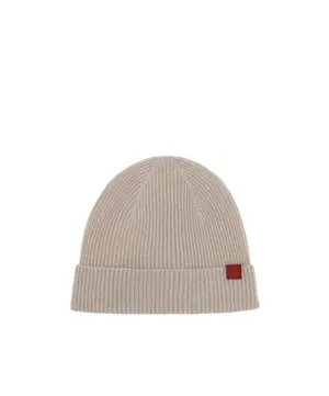 Kiton Ribbed-knit Beanie Hat - Beige