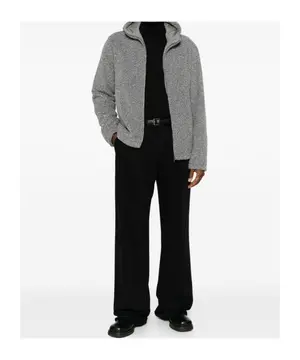 Herno Hooded Bouclé-effect Coat