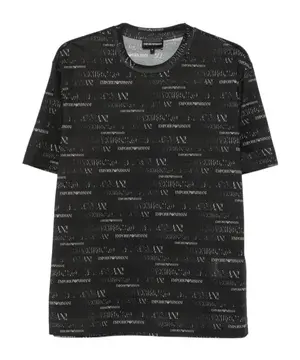 Emporio Armani Logo-print T-shirt - Navy