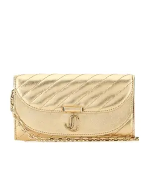 JIMMY CHOO Flap Shoulder Bag - Nude