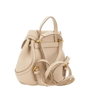 GIANNI CHIARINI Violette Hammered-leather Backpack