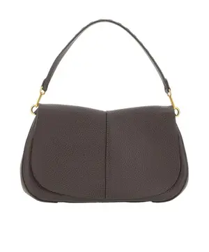 GIANNI CHIARINI Helena Round Grained Leather Shoulder Bag