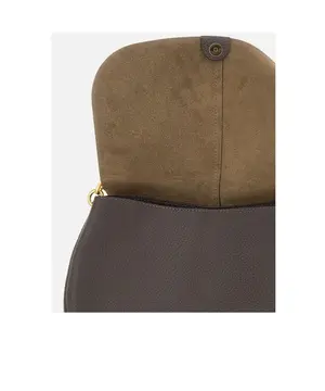GIANNI CHIARINI Helena Round Grained Leather Shoulder Bag