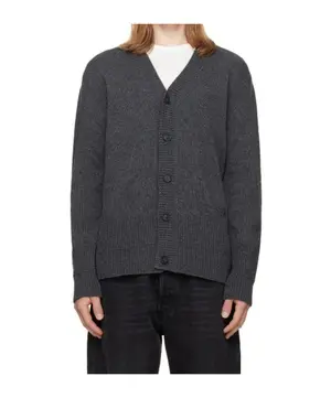 MAISON MARGIELA Wool V-neck Cardigan - Gray