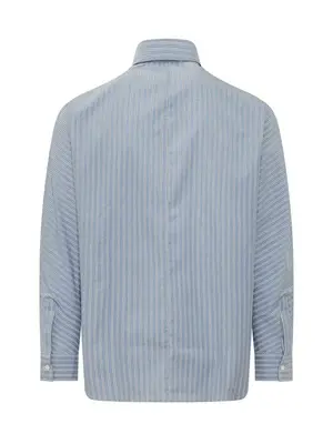 Givenchy Couture Seam Striped Overshirt