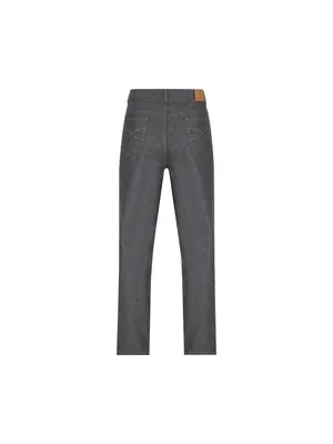 Brunello Cucinelli Logo Patch Straight-leg Jeans