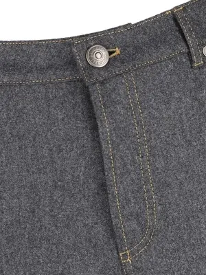 Brunello Cucinelli Logo Patch Straight-leg Jeans