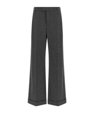 Brunello Cucinelli Pleated Trousers With Cuffed Hem