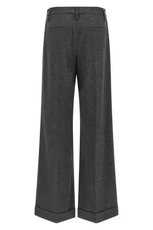 Brunello Cucinelli Pleated Trousers With Cuffed Hem
