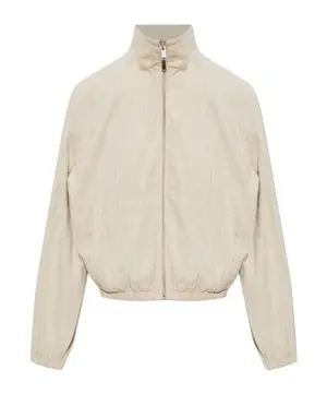 SAMSOE SAMSOE Zipper Casual Jacket - Nude