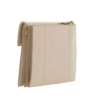 GIANNI CHIARINI Vicky Pebbled Leather Clutch Bag
