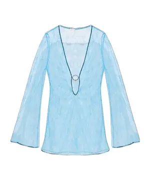 Oseree V-neck Dress - Blue