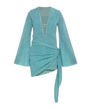 Oseree Sequin Dress - Aquamarine