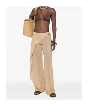 Oseree Wrap Lurex Beach Pants