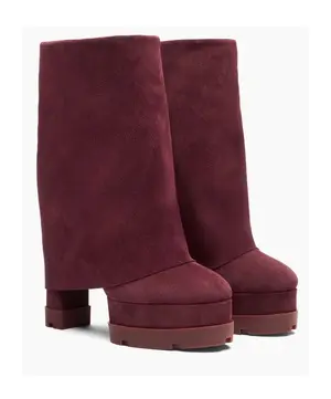 Casadei Nancy Fold-over Platform Boots