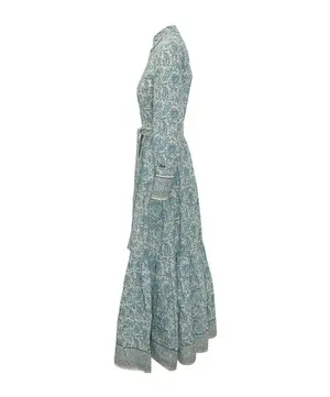 MC2 SAINT BARTH Batik-print Tiered Maxi Dress