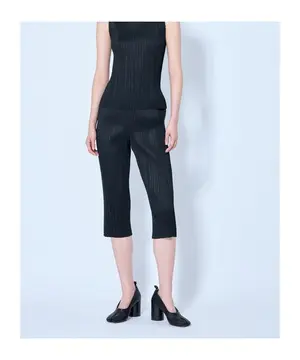 PLEATS PLEASE BY ISSEY MIYAKE Cropped Pleated Trousers