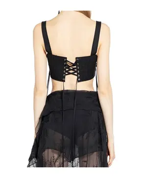 ANN DEMEULEMEESTER Fitted Lace-up Vest