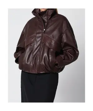 Nour Hammour Bomber Jacket - Brown