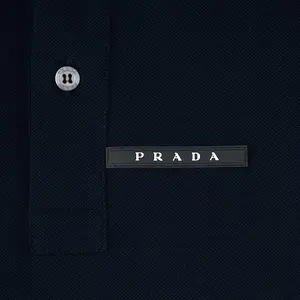 Prada Collared Short-sleeved Polo Shirt