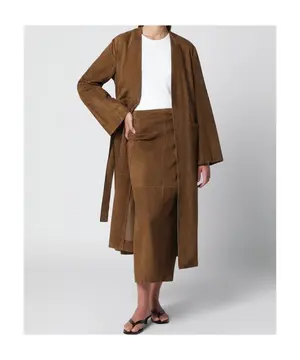 Nour Hammour Suede Maxi Skirt