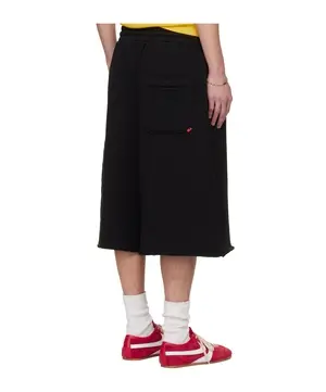 LU'U DAN Bruce Lee X Zoku Collaboration Elastic Waist Shorts - Black