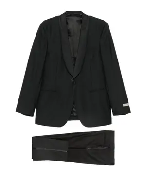 Canali Long-sleeved Suit - Black