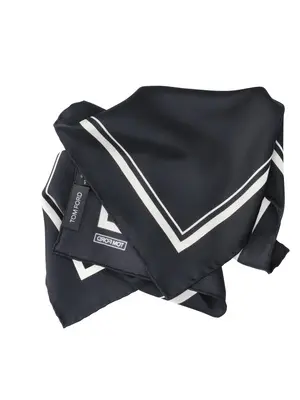 TOM FORD Tonal-frame Pocket Square