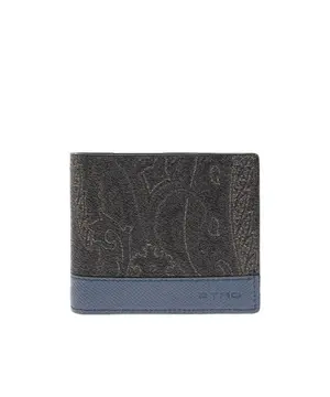Etro Pattern Wallet - Black