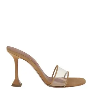 Amina Muaddi Andreea High-heeled Sandals - Brown
