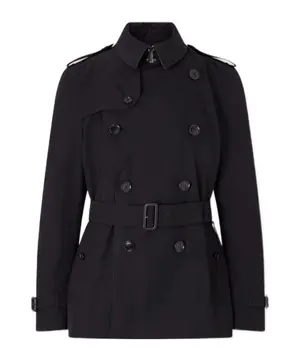 Burberry Short Trench Style Jacket - Black