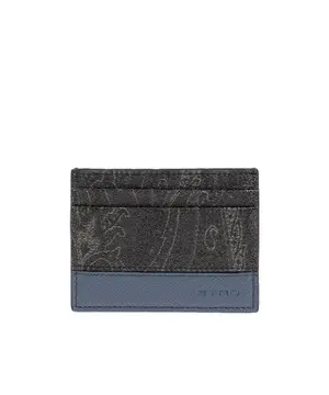 Etro Pattern Card Holder - Black