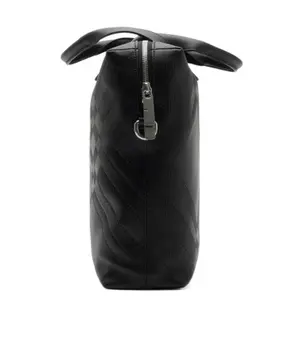 Burberry Checked Zip-around Briefcase