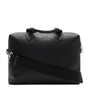 Burberry Checked Zip-around Briefcase